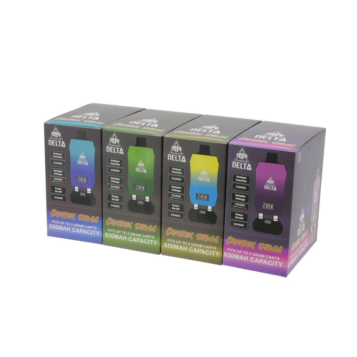 Mr. Delta 510 Dual Catridge Thread Battery Cartbox Dual-5CTMr. Delta 5 ...